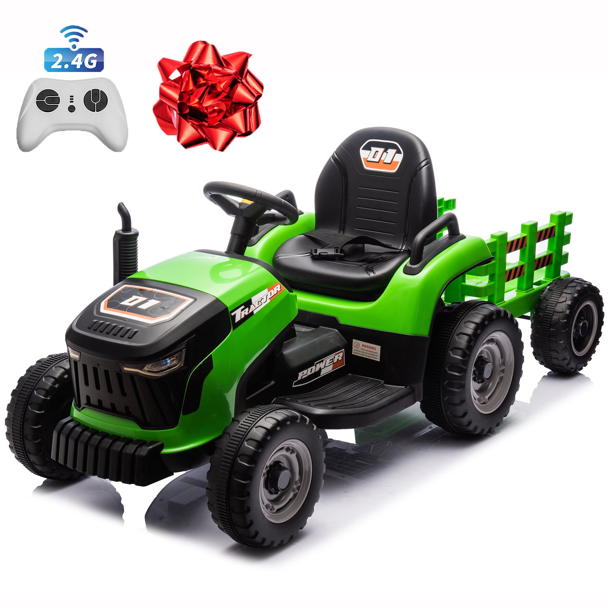 24V Electric Rideable UTV Car for Big Kids, 2-Seater with Trailer ...
