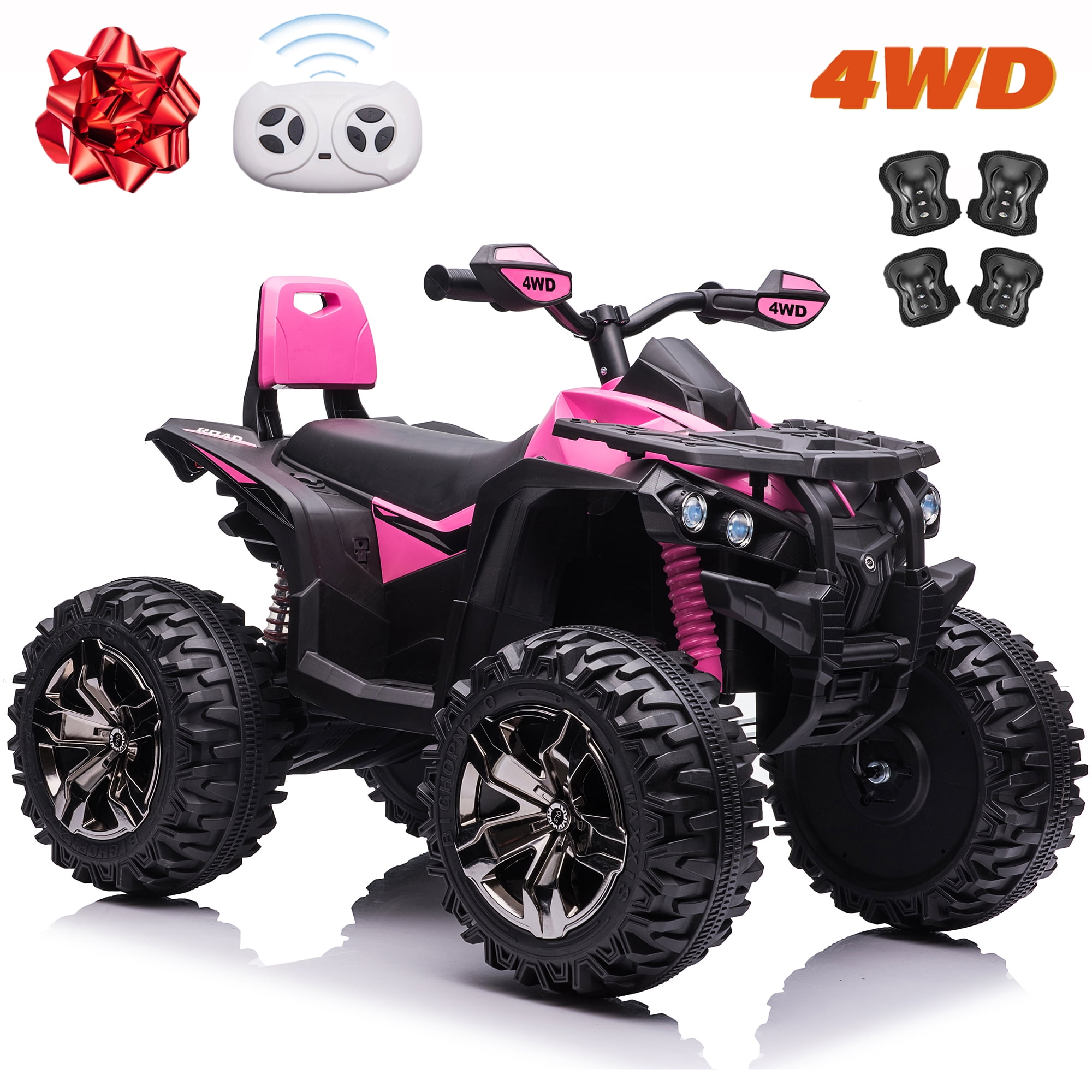 24 Volt Ride on Toys with remote control, 800W Kids ATV Four-Wheeler ...