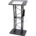 24"W X 16"D X 47" H Metal Podium Pulpits for Churches,Black Lectern ...