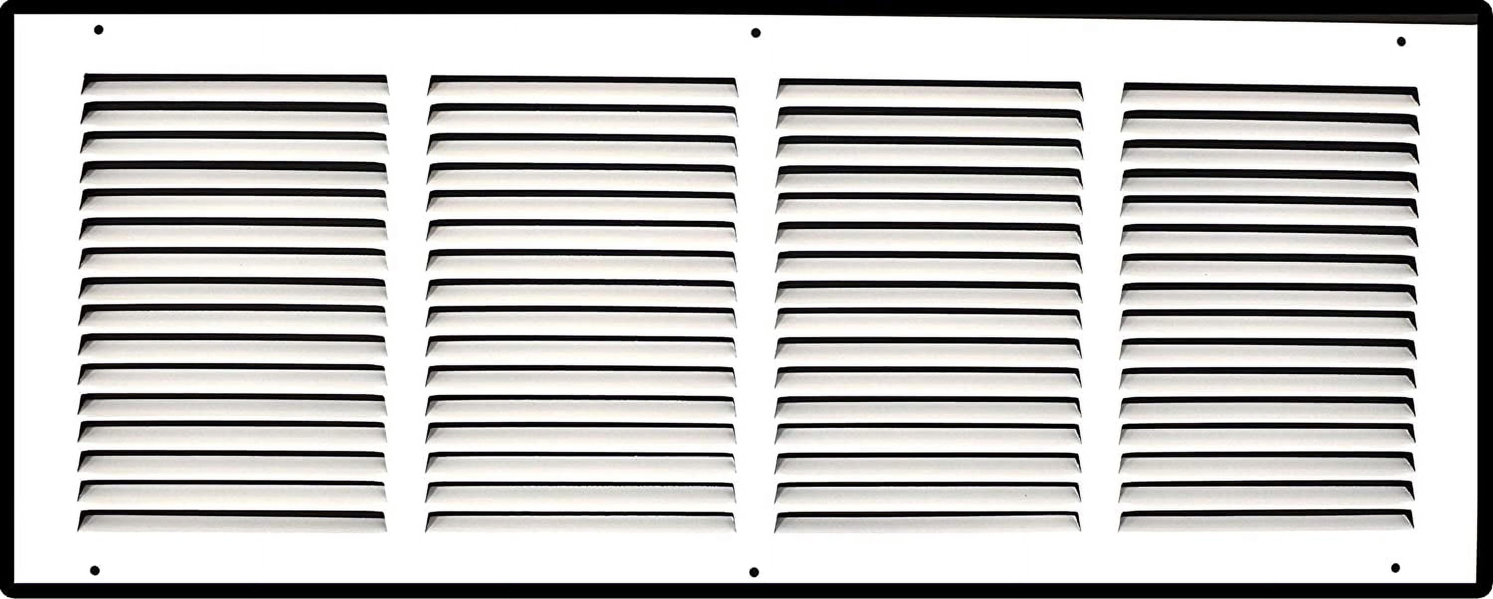 24"W x 10"H [Duct Opening Size] Steel Return Air Grille (AGC Series ...