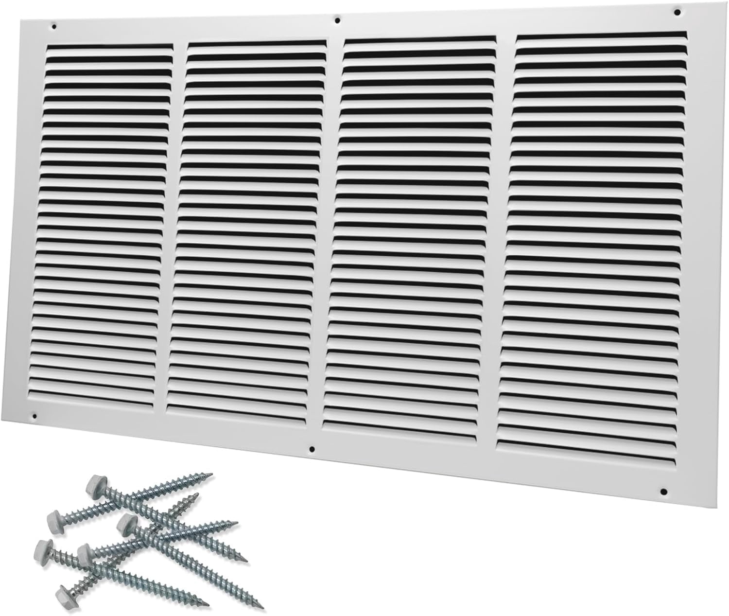 24"W x 14"H [Duct Opening Size] Steel Return Air Grille, Air Return ...