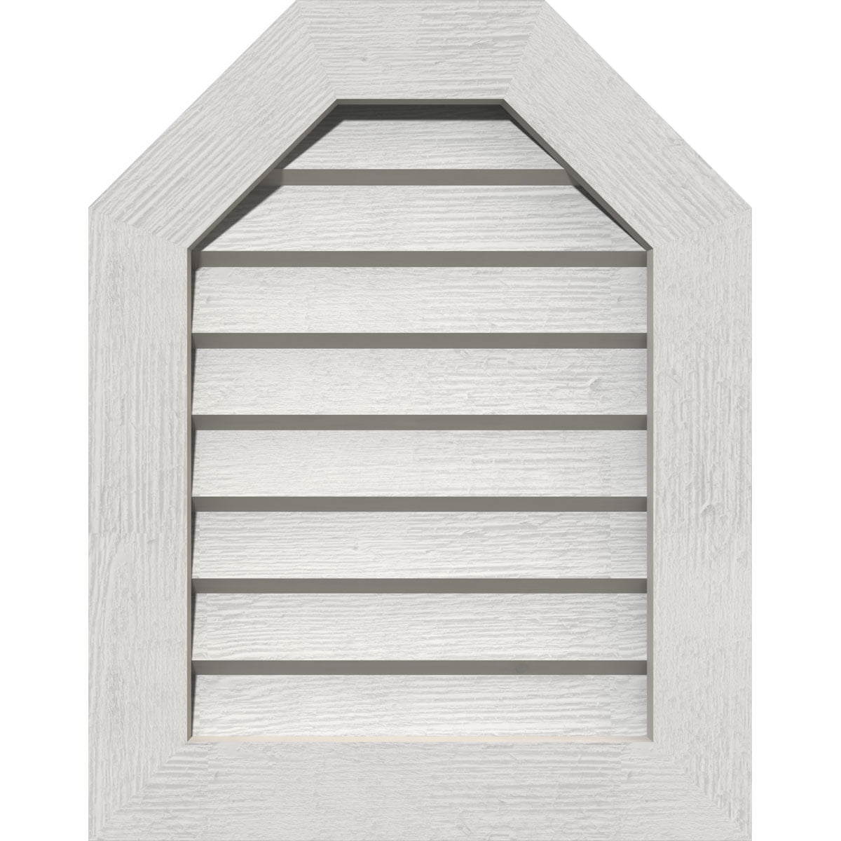 24"W x 24"H Octagonal Top Gable Vent (29"W x 29"H Frame Size): Primed ...