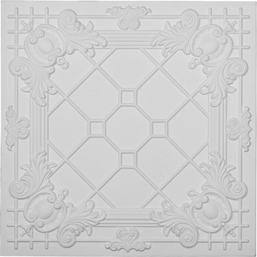 24"W x 24"H x 5/8"P Swirl Ceiling Tile - Walmart.com