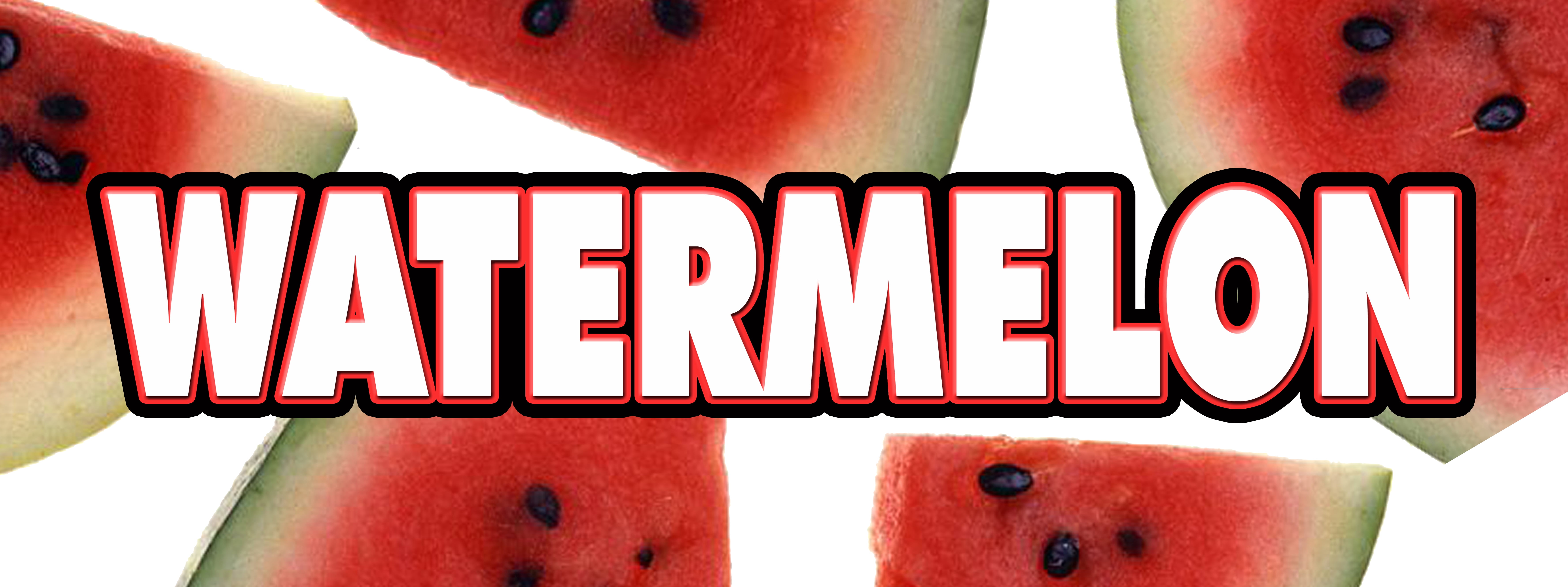 24" WATERMELON DECAL sticker fruit stand farmers market - Walmart.com