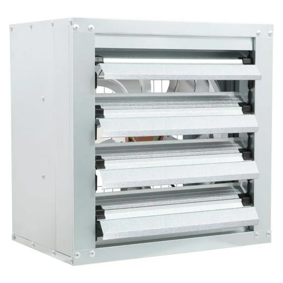 24" Wall Mounted Exhaust Fan,Greenhouse Exhaust fan with Automatic ...