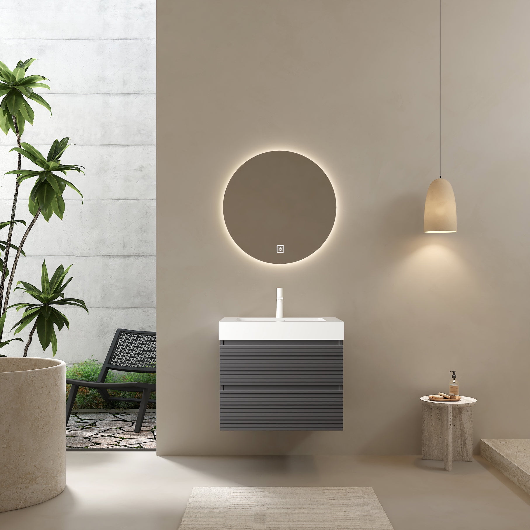 24" Wall-mounted - High-performance Basin - Bathroom Function - Easy ...