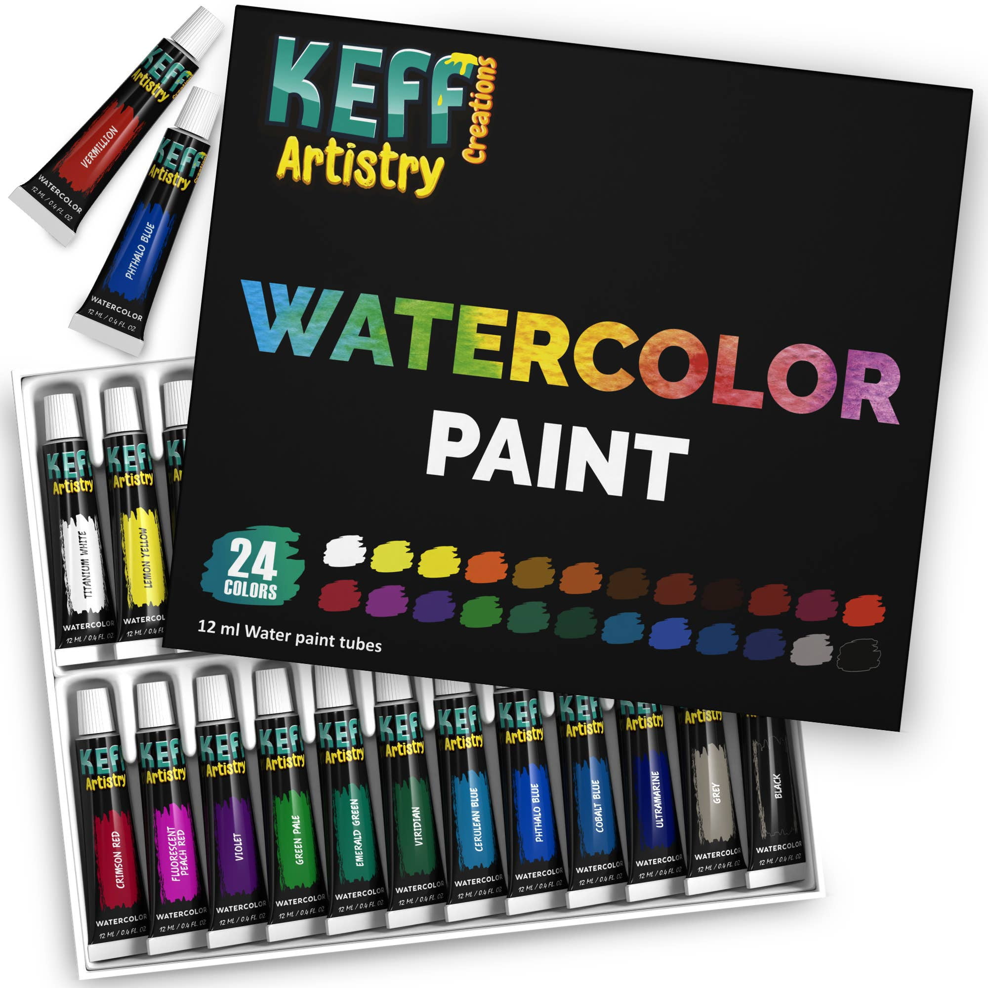 24 Watercolor Paint Set - Walmart.com