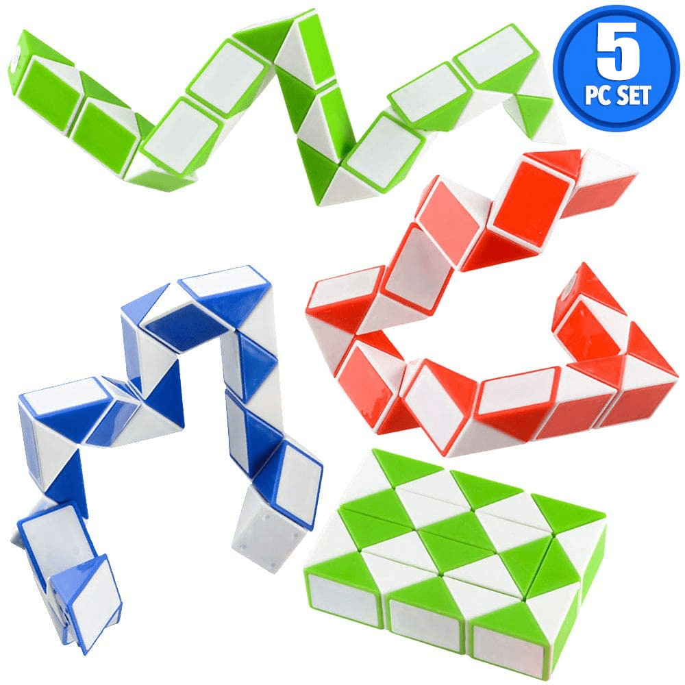 24 Wedges Fidget Snake Cube Twist Puzzle, Fidget Puzzles Sensory Toys ...