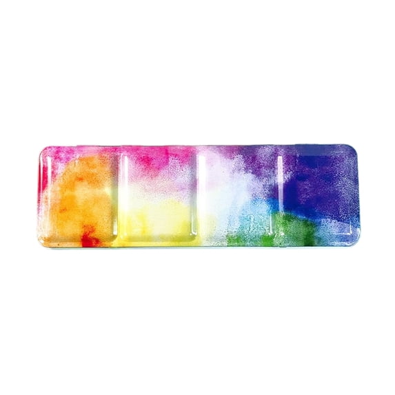 24 Well Metal Paint Tray with Leakproof Lid Watercolor Paint Box ...