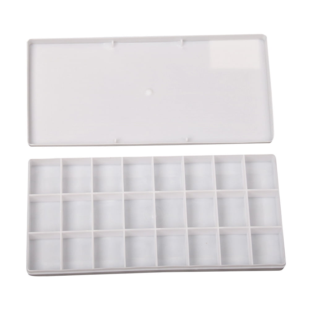 24 Wells Paint Box Hard Lid Watercolor Box for Watercolor Gouache Oil ...