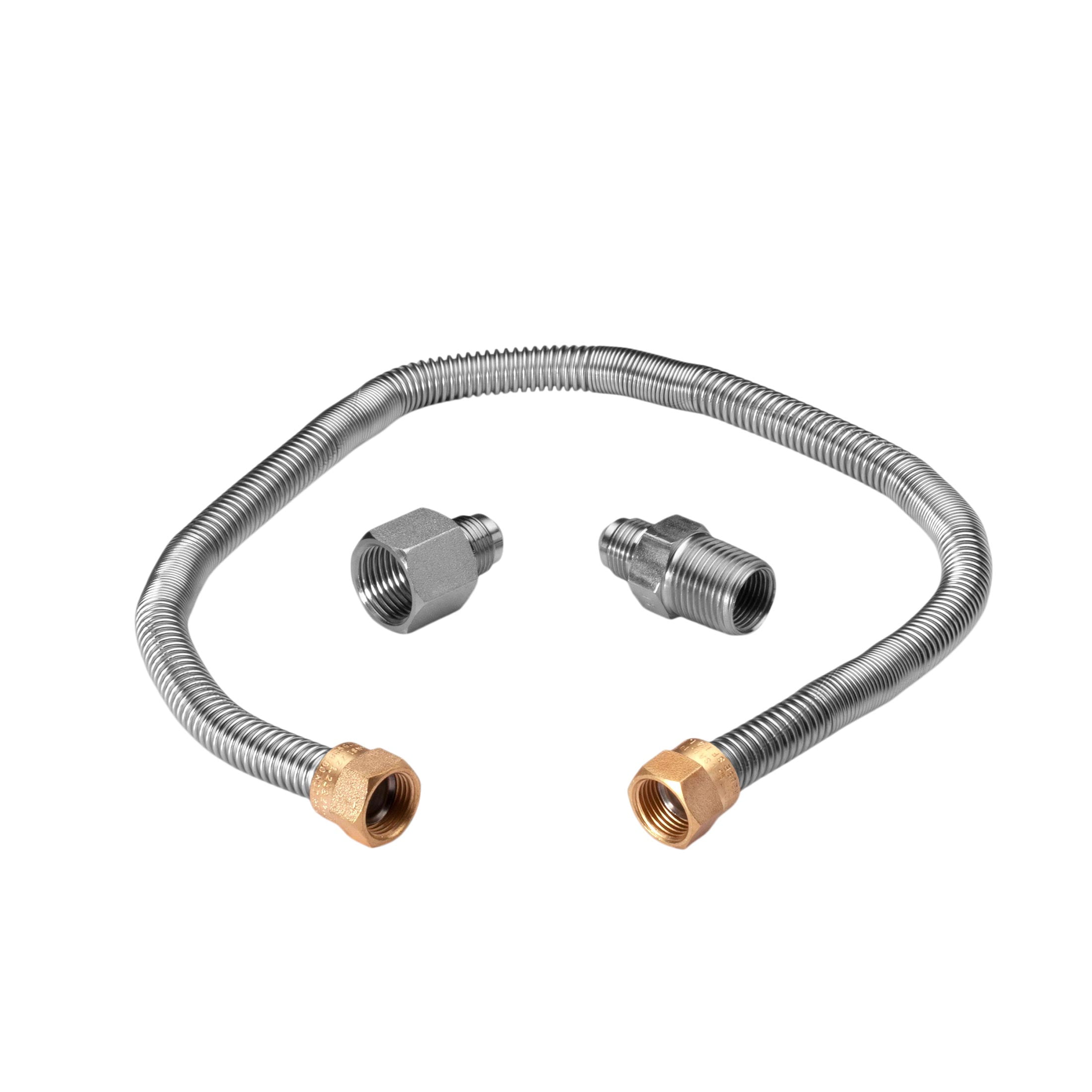 24" Whistle Free Flex Hose, 3/8" with 1/2" NPT Adapters - Walmart.com