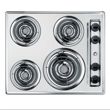 24in Electric Cooktop Coil Top - White - Walmart.com