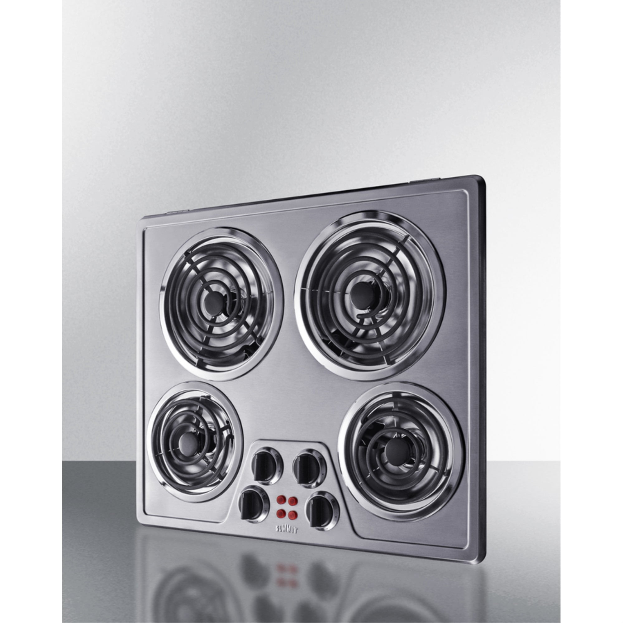 24" Wide 240V 4-Burner Coil Cooktop - Walmart.com