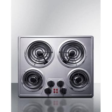 24in Electric Cooktop Coil Top - White - Walmart.com