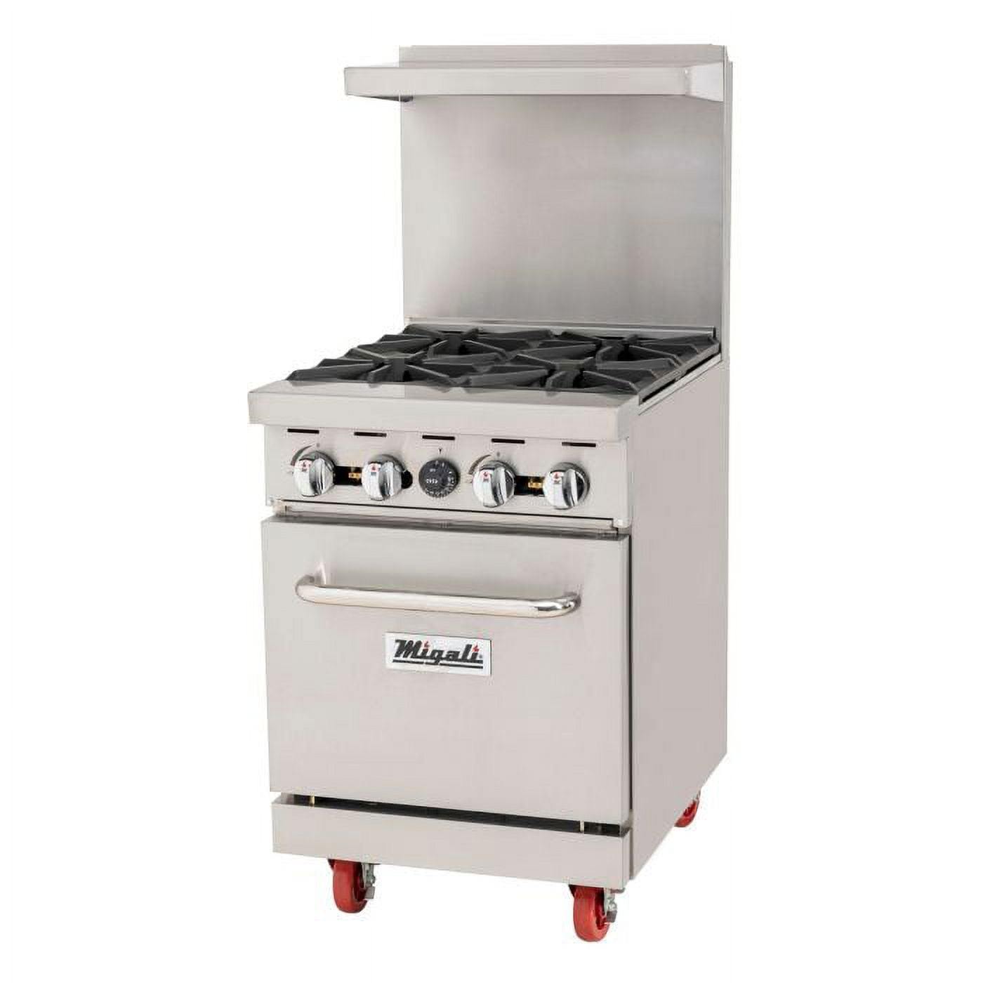 24" Wide, 4 Burner Natural Gas Range - Walmart.com