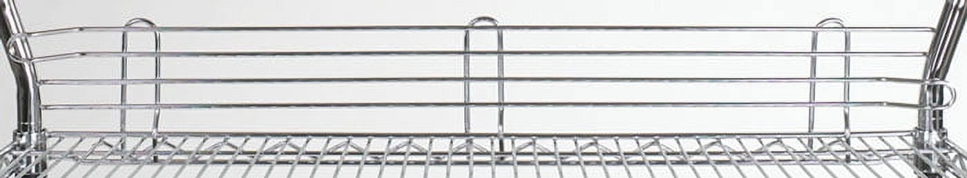 24" Wide Chrome Wire Shelf Ledge - Walmart Business Supplies