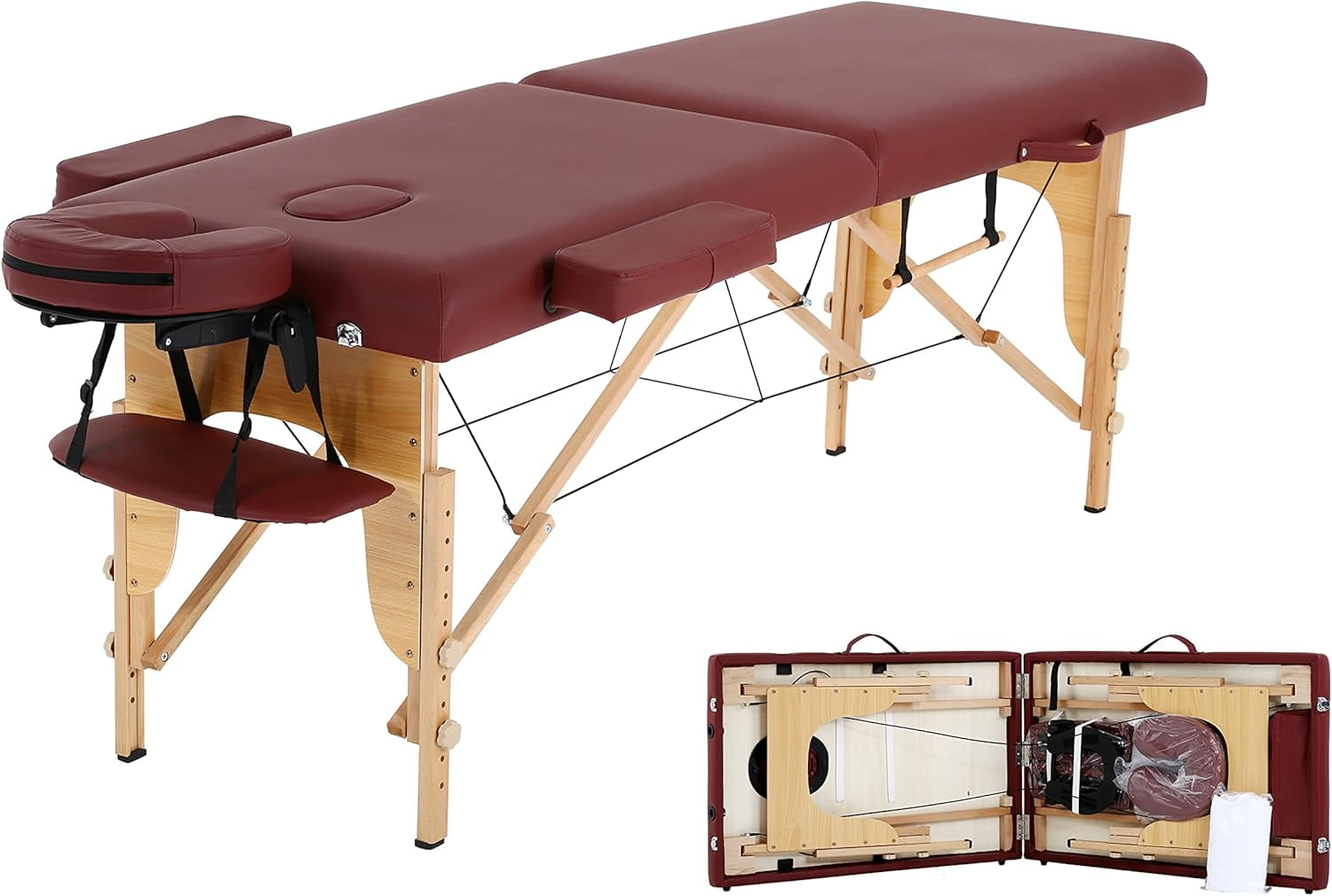 24 In Wide Massage Tables Portable Lash Bed 73 inch Tattoo Table ...