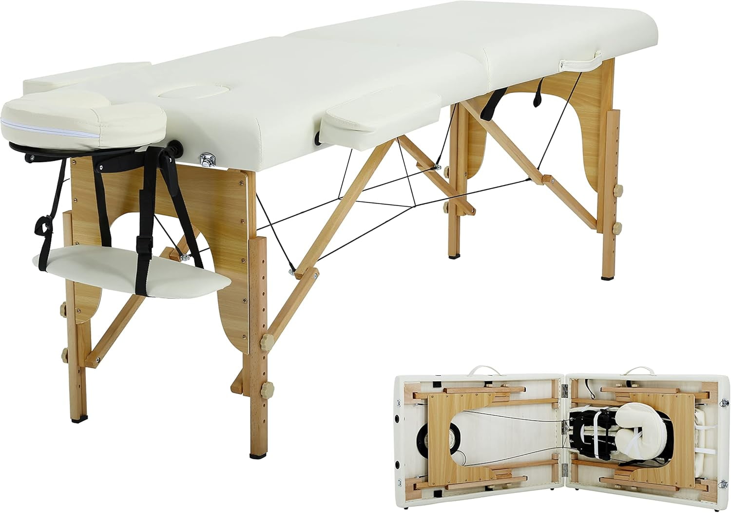 24 In Wide Massage Tables Portable Lash Bed 73 inch Tattoo Table ...