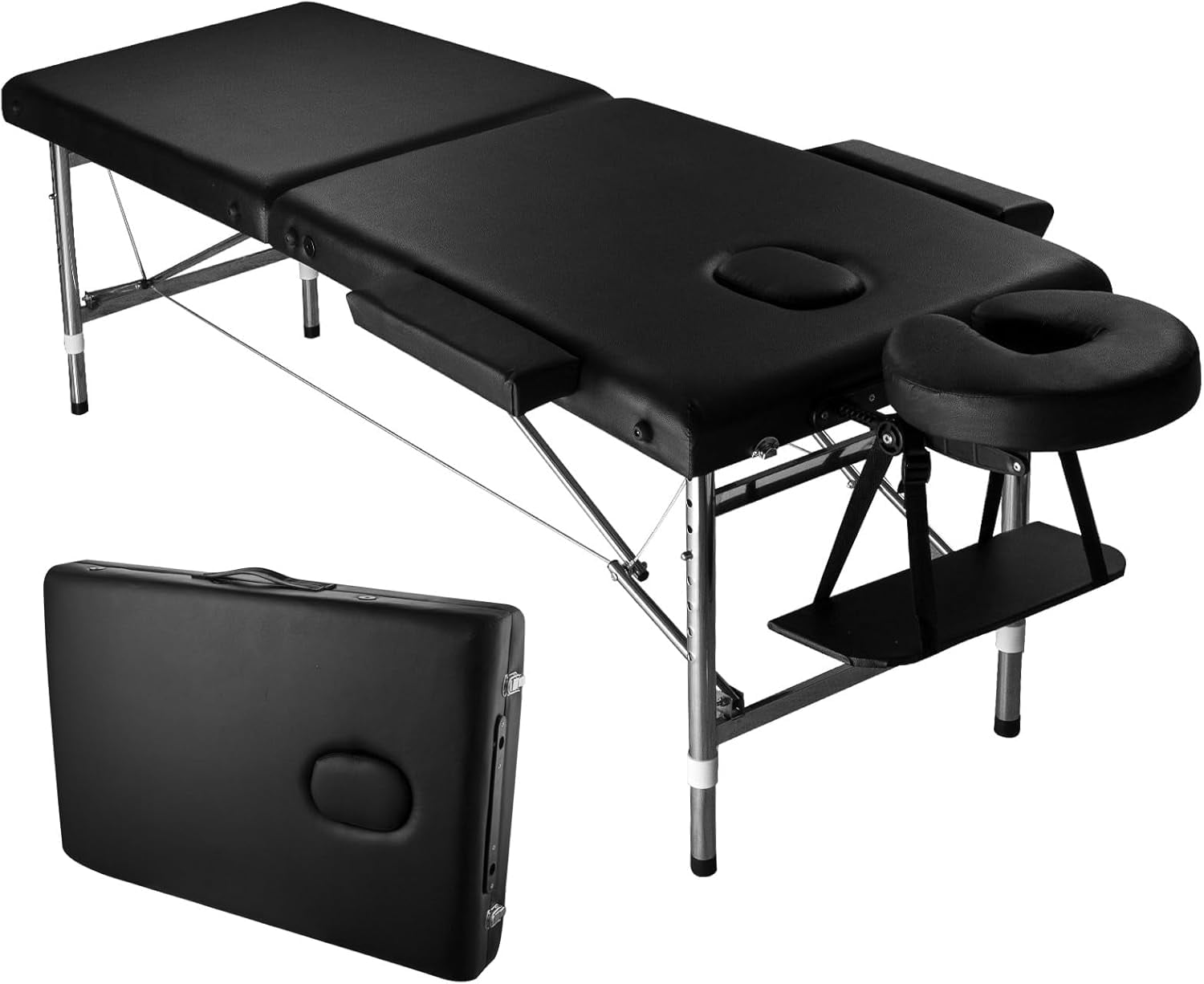 24" Wide Portable Folding Massage Table - Professional Adjustable ...