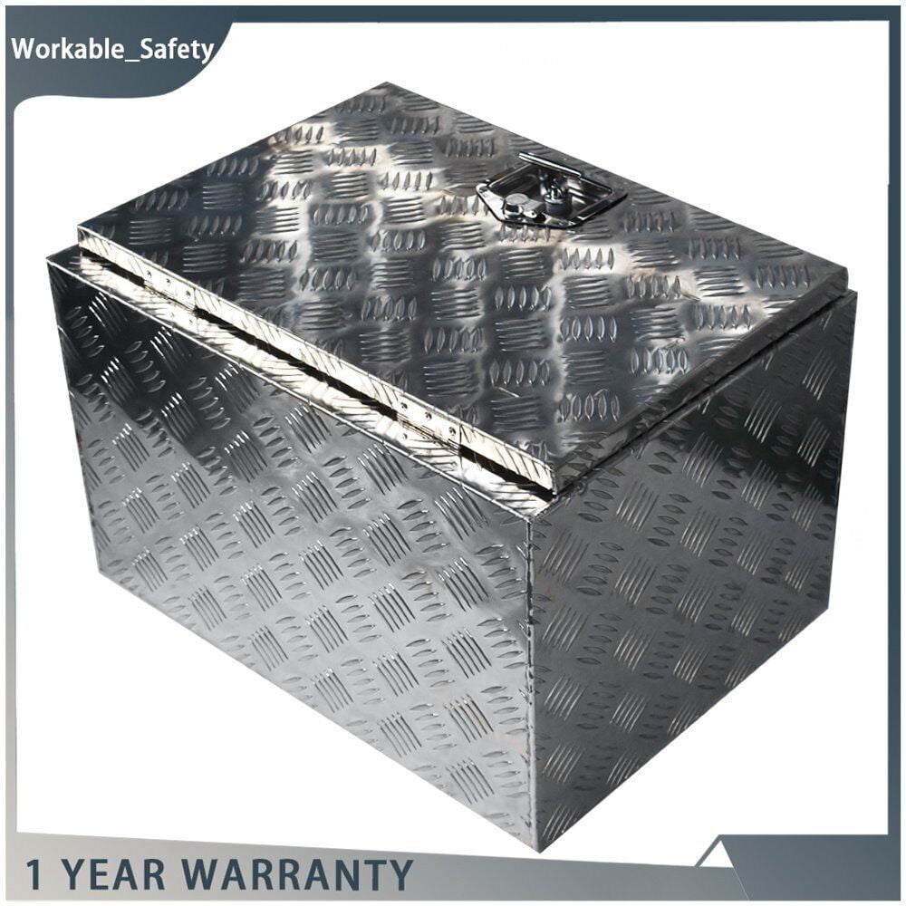 24" X 17"X 18" Cuboid Aluminum Underbody Tool Box for RV Trailer Truck ...