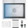 24 X 18 Inch Drop in Kitchen Sink, 9 Inch Deep Single Bowl Kitchen ...