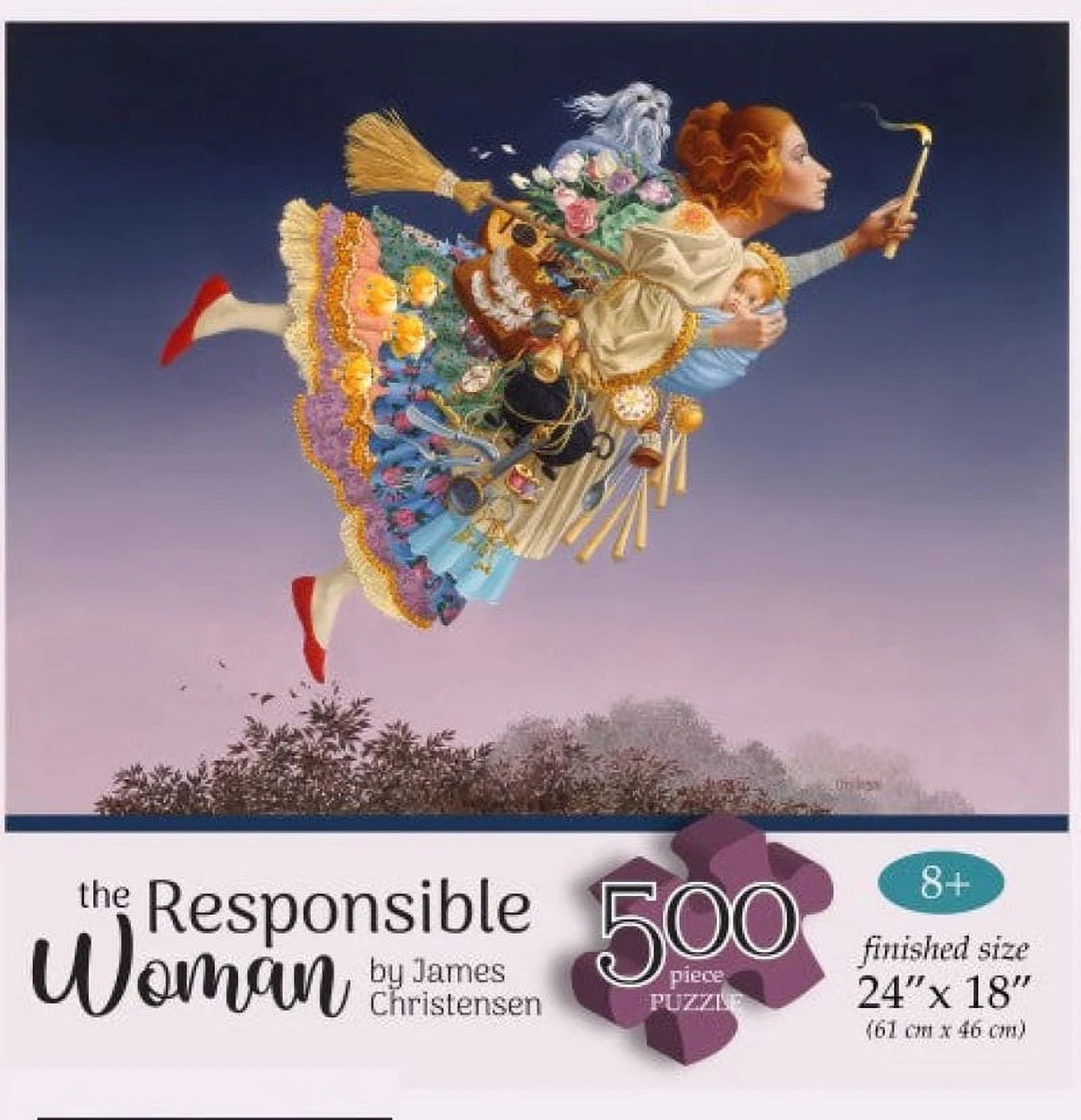 James Christensen's The Responsible Woman 500pc Jigsaw Puzzle, 24 X 18 ...