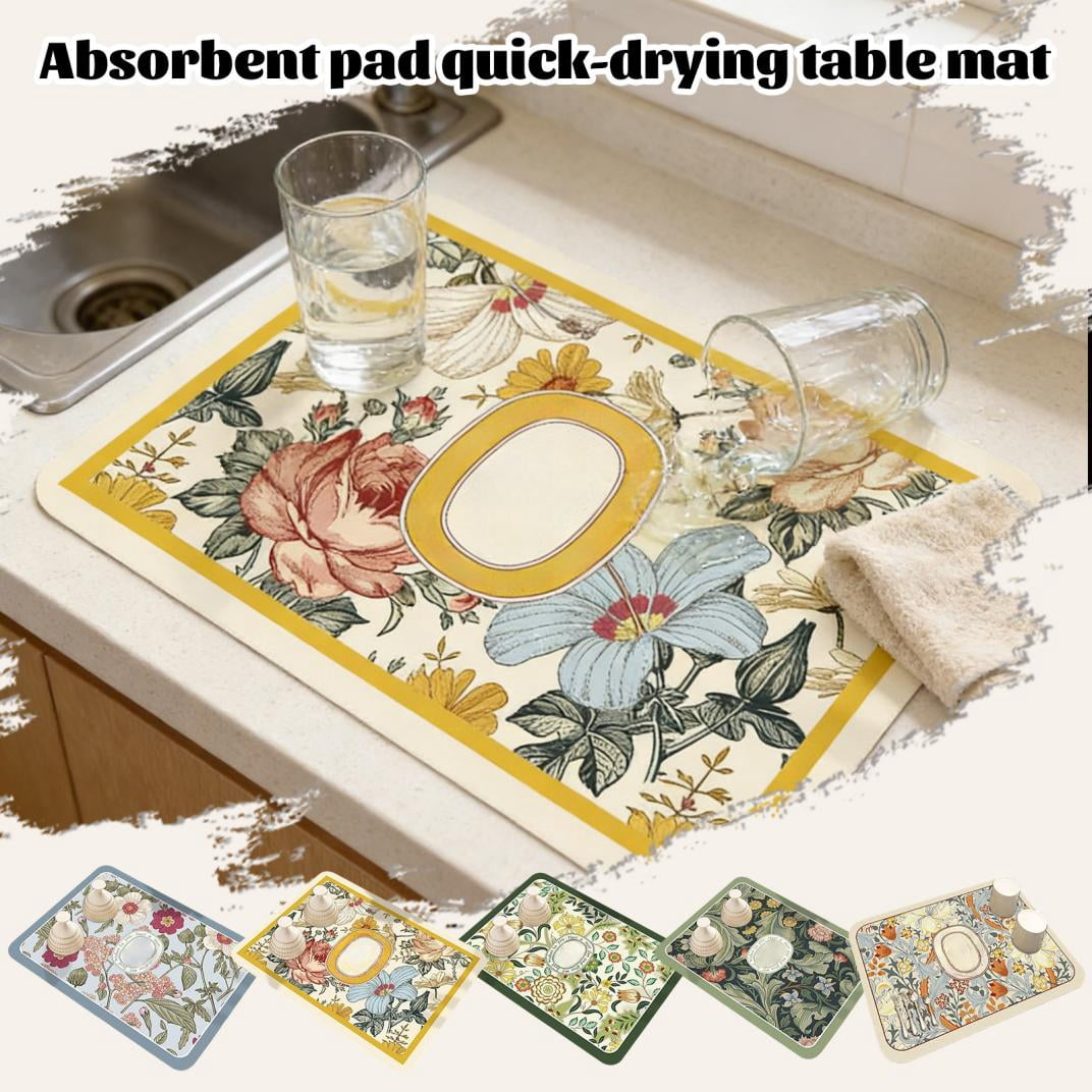 24" X 18" Ultra Absorbent, Quick-Drying Kitchen Countertop Mat With ...