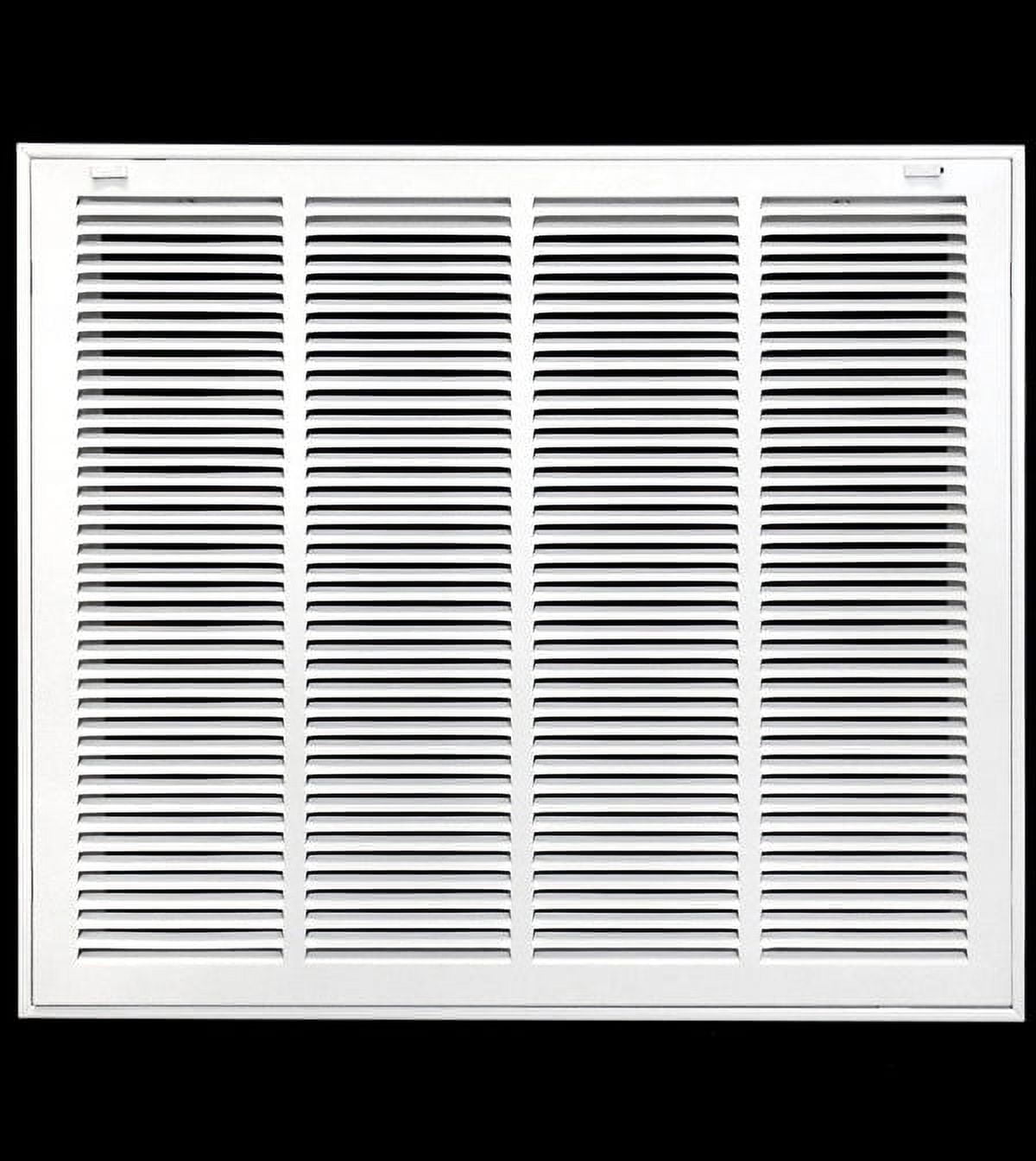 24" X 20" Steel Return Air Filter Grille for 1" Filter - Removable Face ...