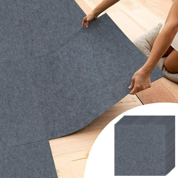 24" X 24" Peel and Stick Carpet Tiles, 15 Pack/58 Sq Ft Adhesive Carpet ...