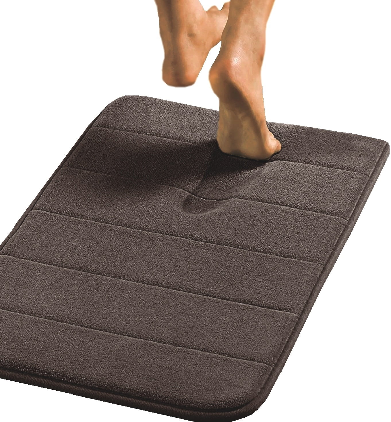 "24""X17"" Thick Memory Foam Bath Rug, Micro plush Suede Fabric, Anti ...