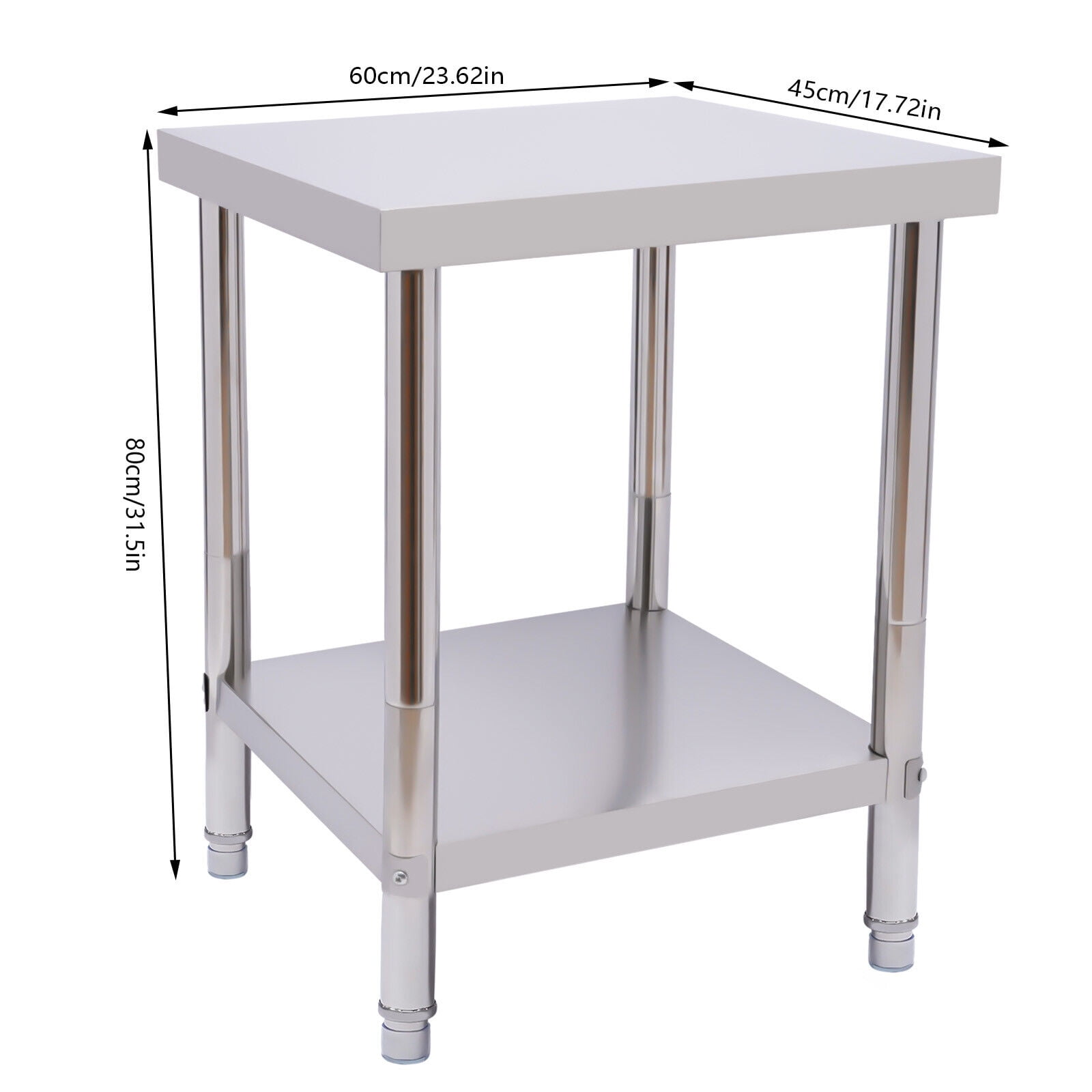 24"X18" Kitchen Work Table Stainless Steel Food Prep Table W ...