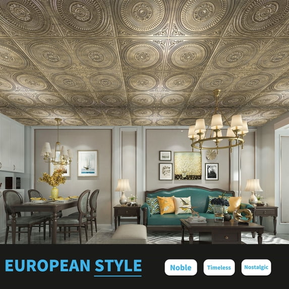24''X24'' Drop Ceiling Tiles,3D Decorative PVC Ceiling Panels for ...