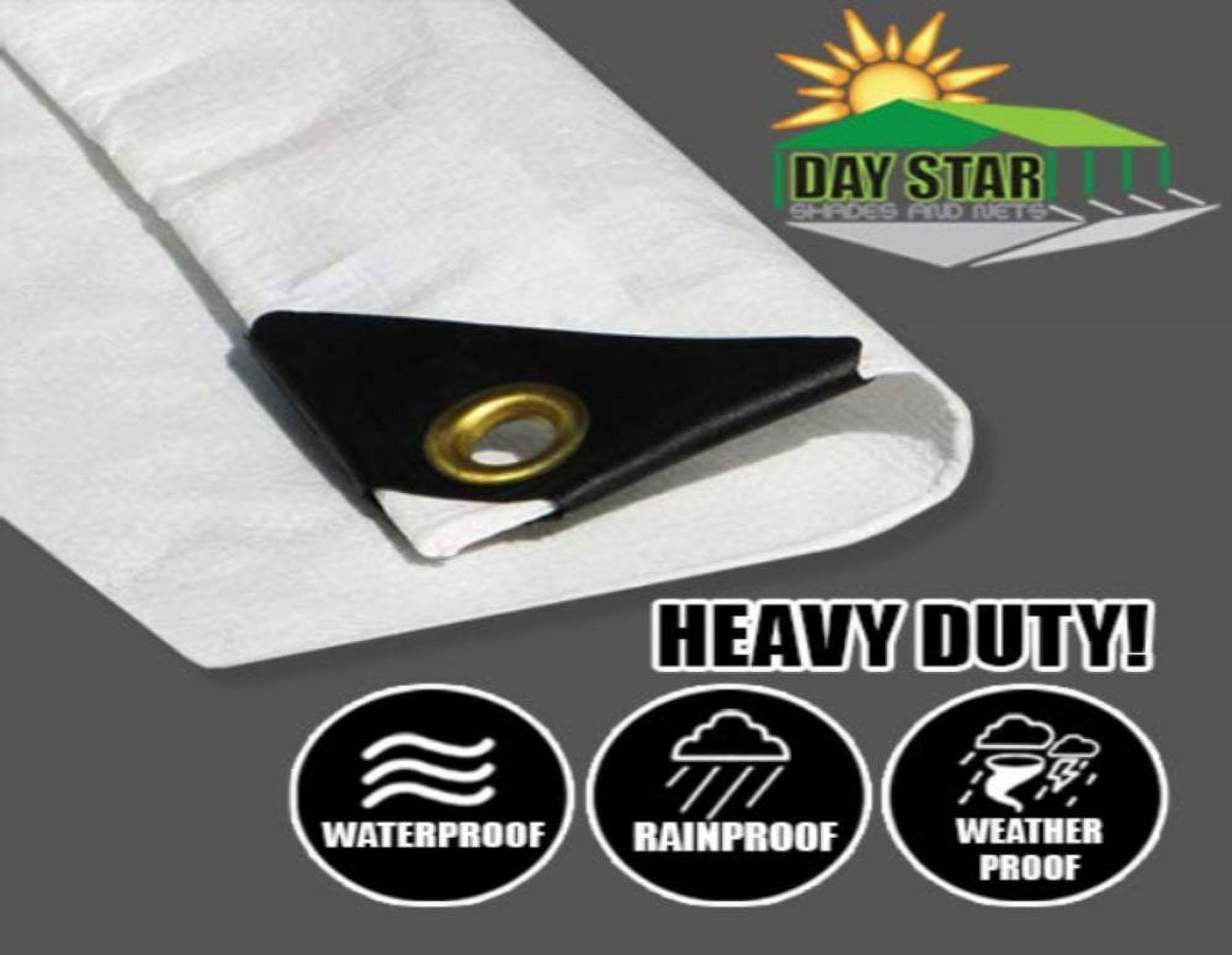 24'X36' White Tarp EXTRA Heavy Duty 12 mil 3 Ply Coated Reinforced ...