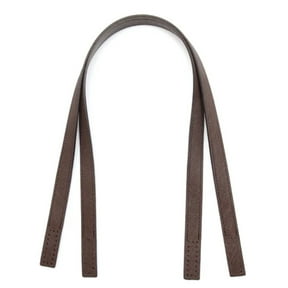 25" byhands 100% Genuine Leather Black Purse Handles with Round Leather ...