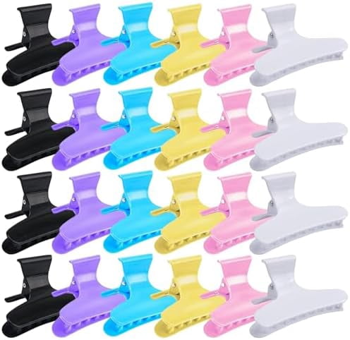 24 count Butterfly Hair Clamps Claw Clips Hair Claw Clips Salon Section ...