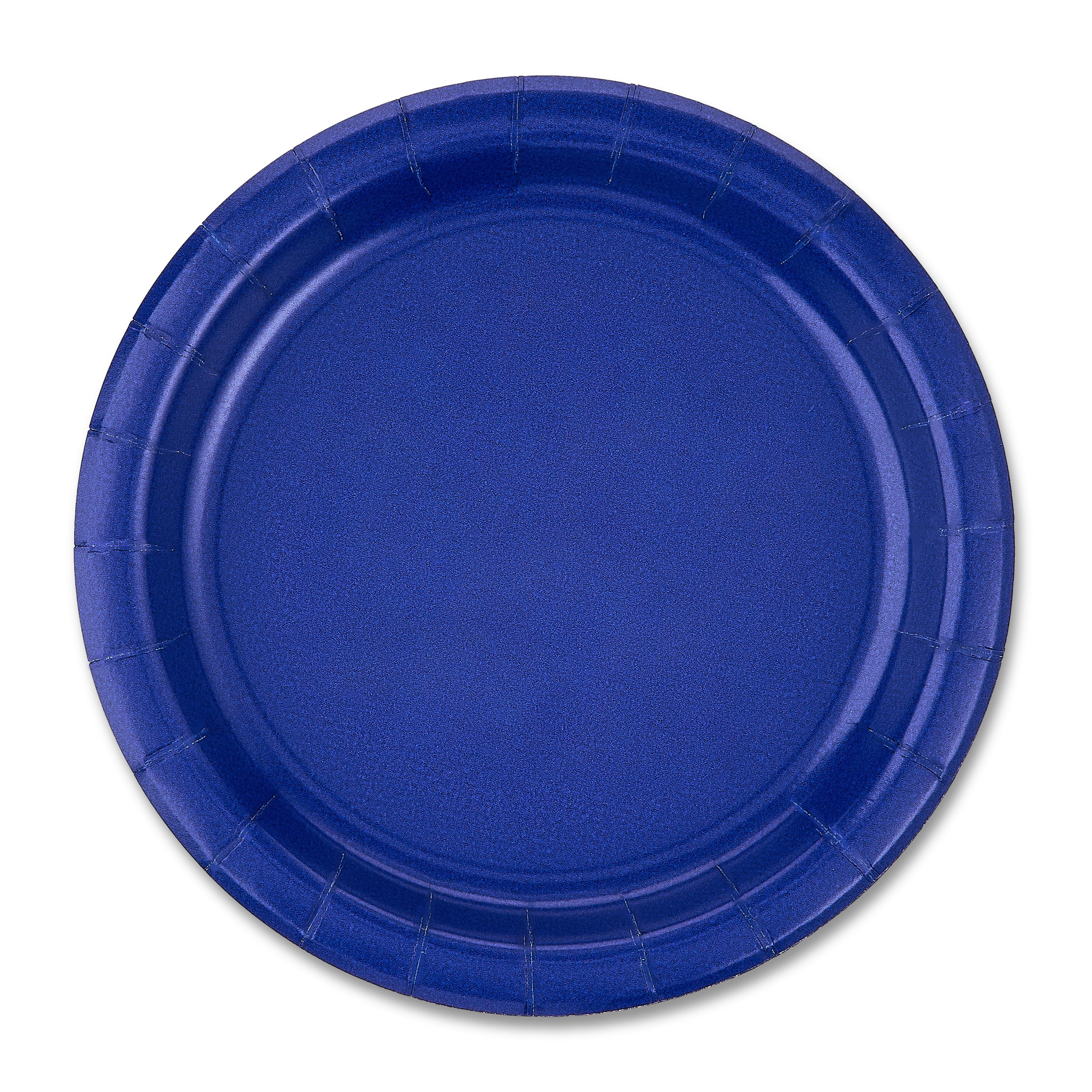Way To Celebrate Disposable Paper Plates, 7 inch, Navy Blue, 24 Pieces ...
