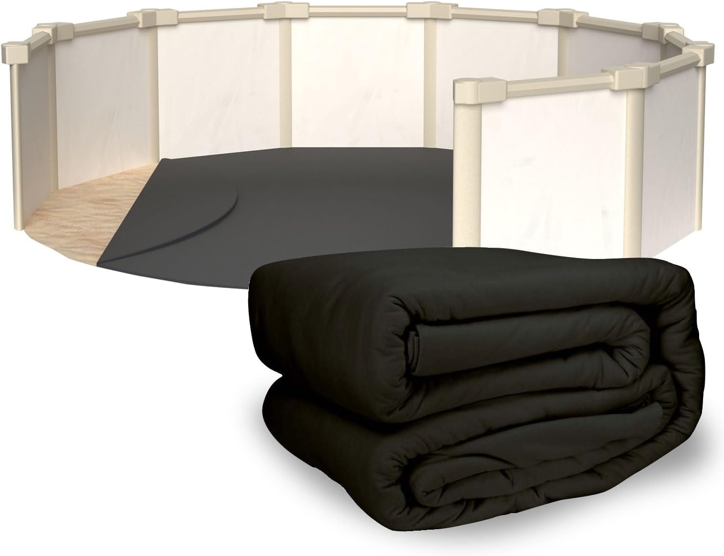24 ft Round Pool Liner Pad for Above Ground Pools | Durable Puncture ...