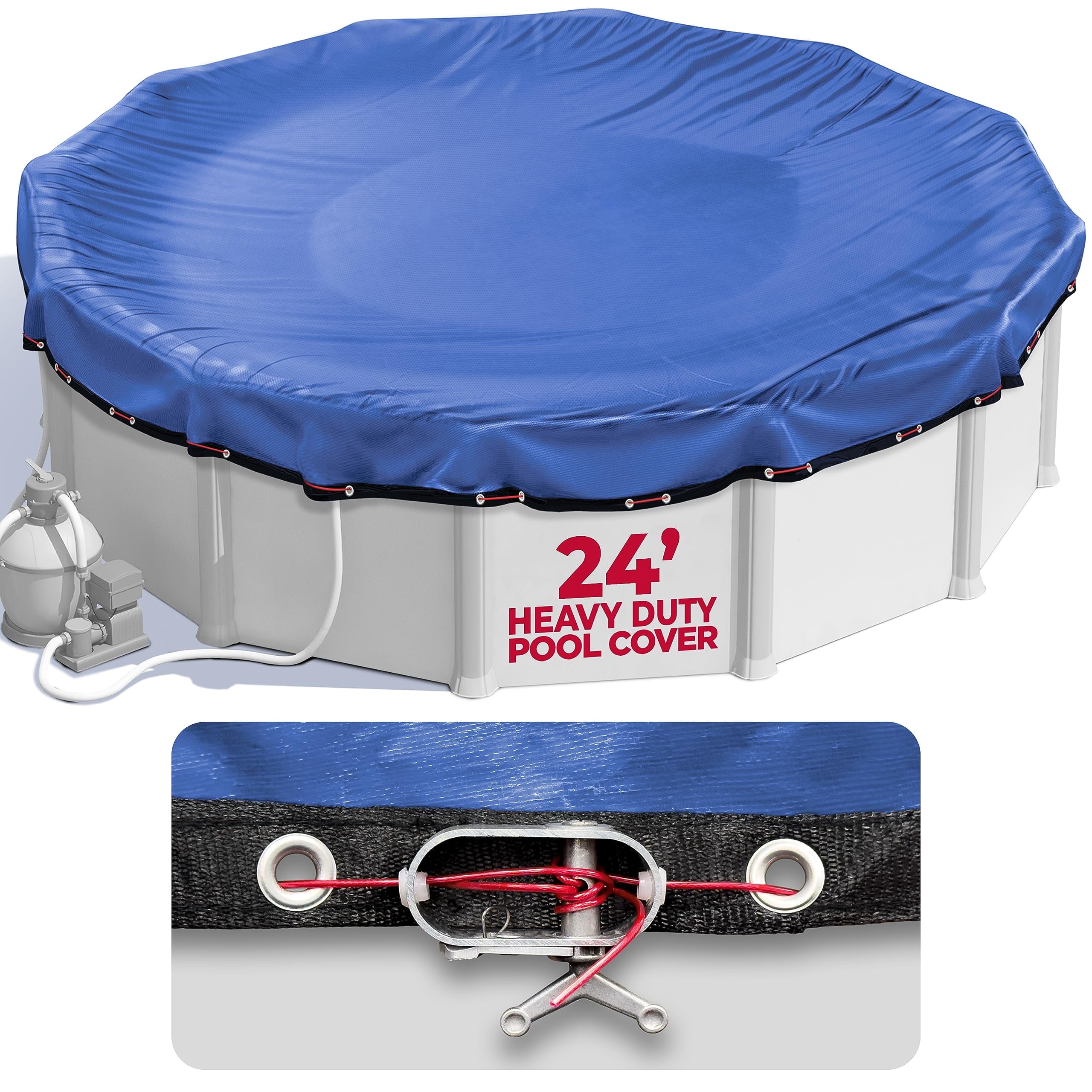 Customer reviews for 24 ft Round Premium Pool Cover for Above Ground ...