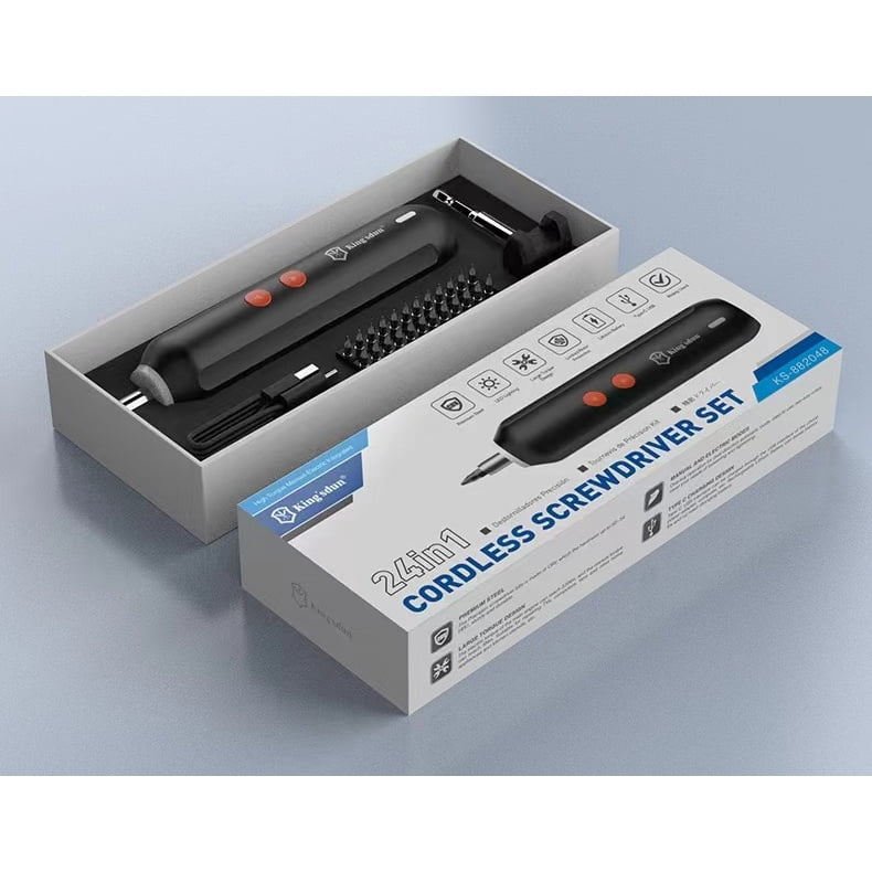 24 in 1 Electric Screwdriver Precision Set Wireless Cordless Power Tool ...