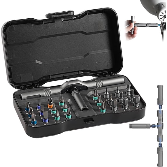 24 in 1 Magnetic Screwdriver Set, Ratchet Screwdriver Set Magnetic, DIY ...