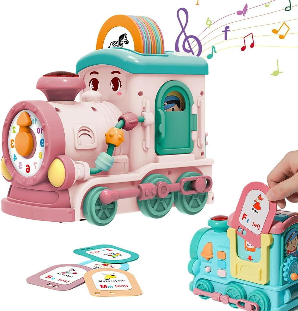 24-in-1 Multi Musical Train withTalking Flash Cards, 2025 New Electric ...