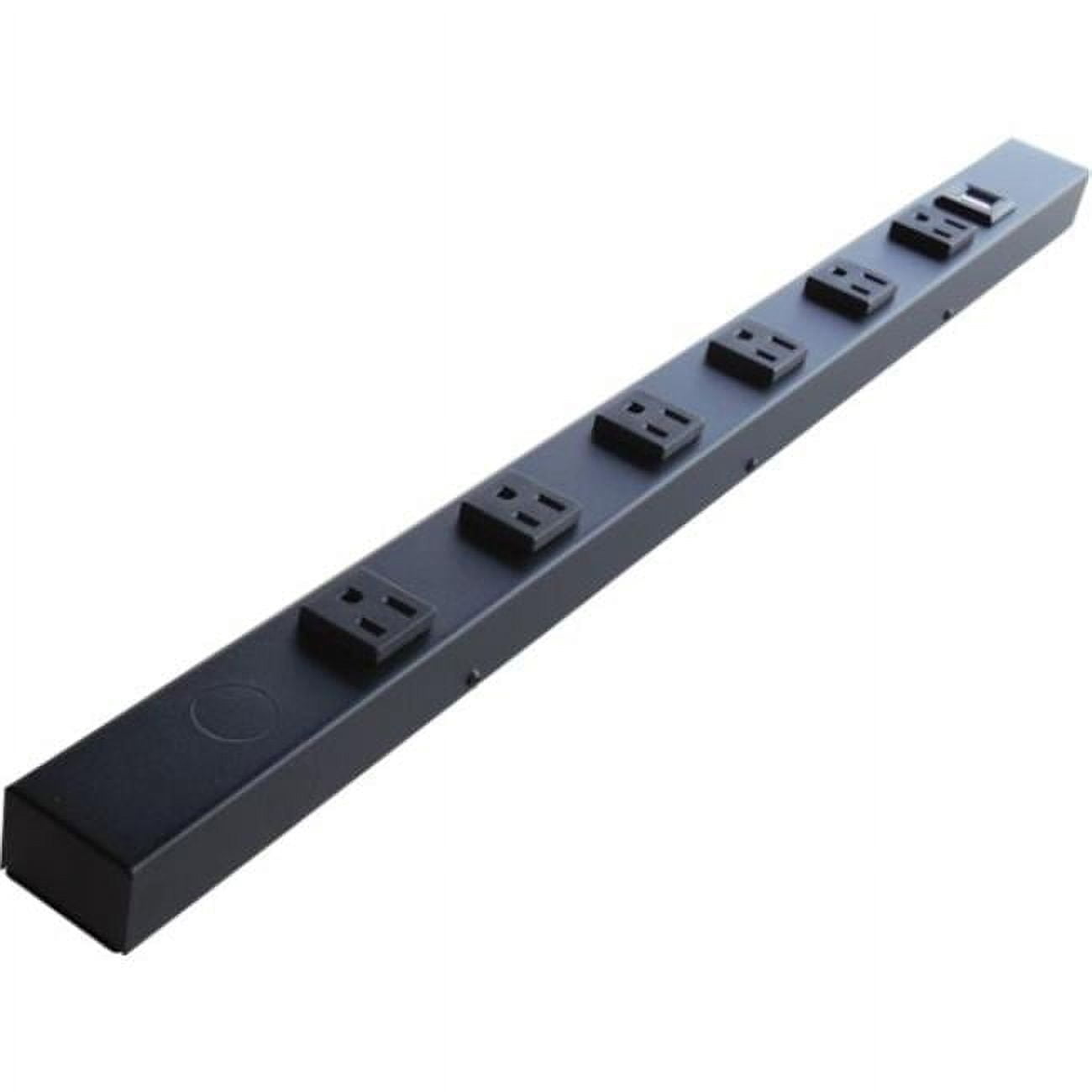 Digital Delight 24 in Durable Steel Hardwired Power Strip, 6 Outlets, 2 ...