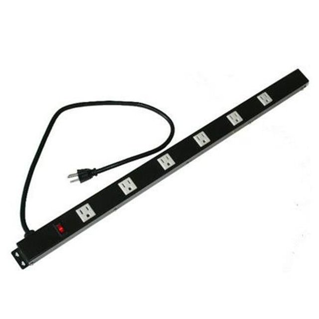 24 in. 6 Outlet Metal Power Strip - Walmart.com