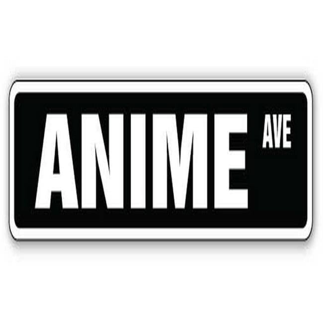 24 in. Anime Street Sign - Cartoon Japanese Japan Show Animation ...