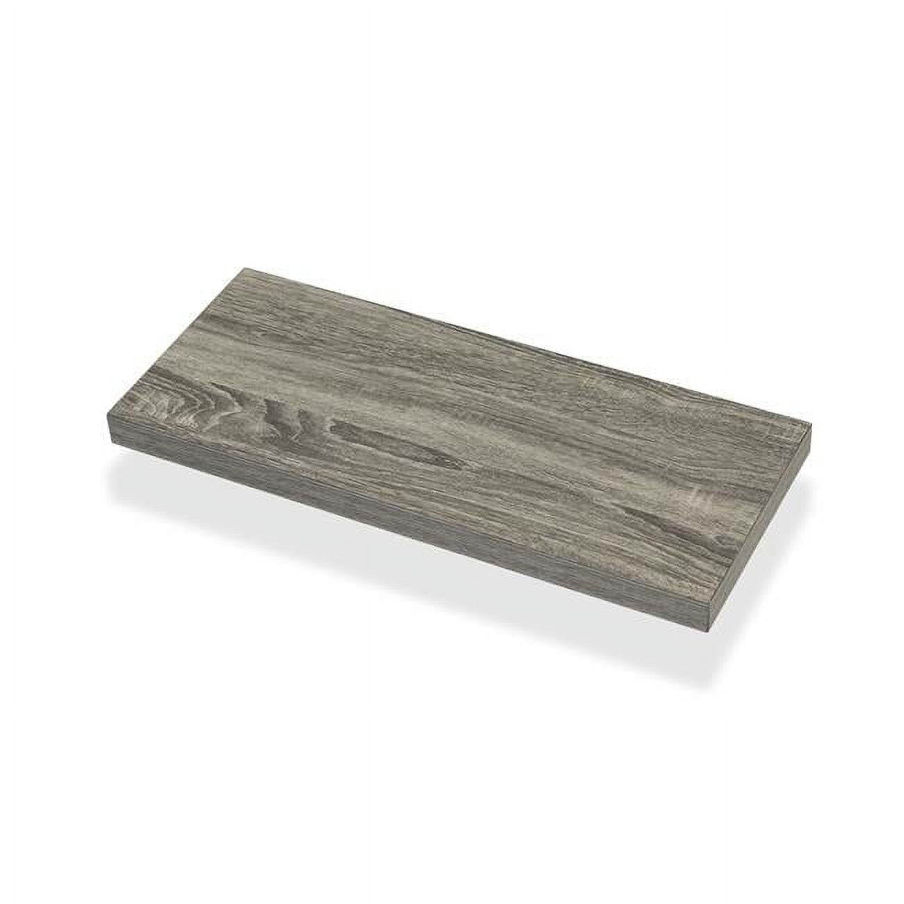 24 in. Avalon MDF with Veneer Overlay Floating shelf, Ash Oak - Walmart.com