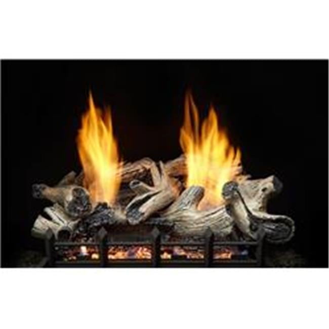 24 in. Beachcomber Burncrete Refractory Log Set for Natural Blaze & 24 ...