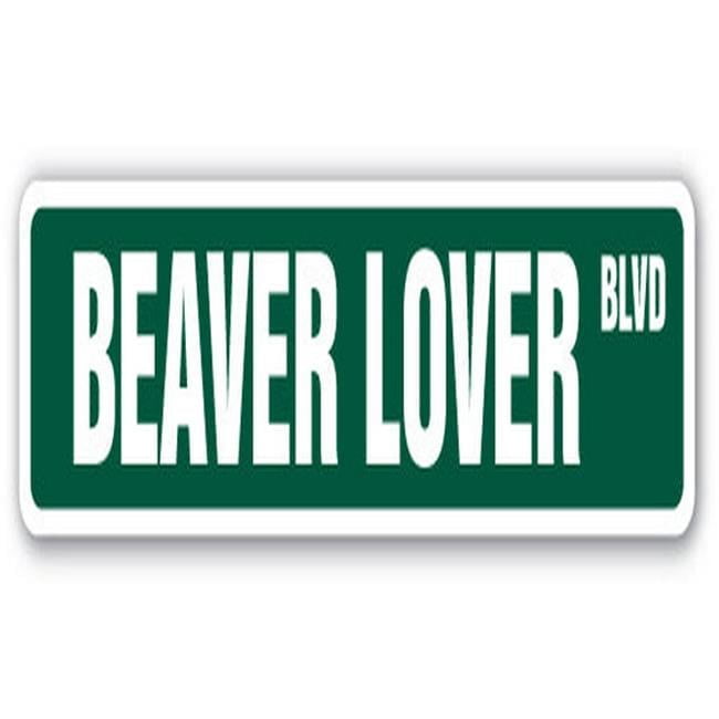 24 in. Beaver Lover Street Sign - Dam Wood River Mammal Outdoors ...