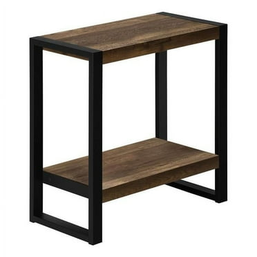 Tribesigns Solid Wood End Table Set of 2, Two-Drawer Narrow Side Table ...