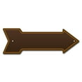 24 in. Brown Arrow Sign - Walmart.com