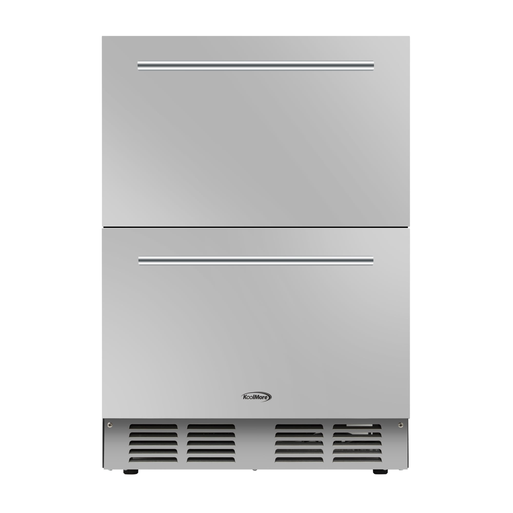 24 in. Built-in Two-Drawer Refrigerator in Stainless-Steel (KM-OKS-RD2 ...